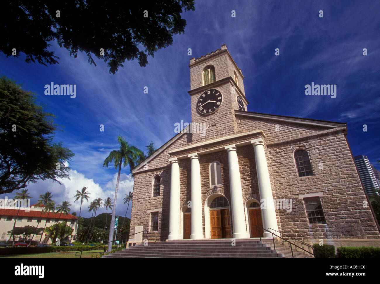 Kawaiahao Church, dedicated 1842, built of coral blocks, city of ...