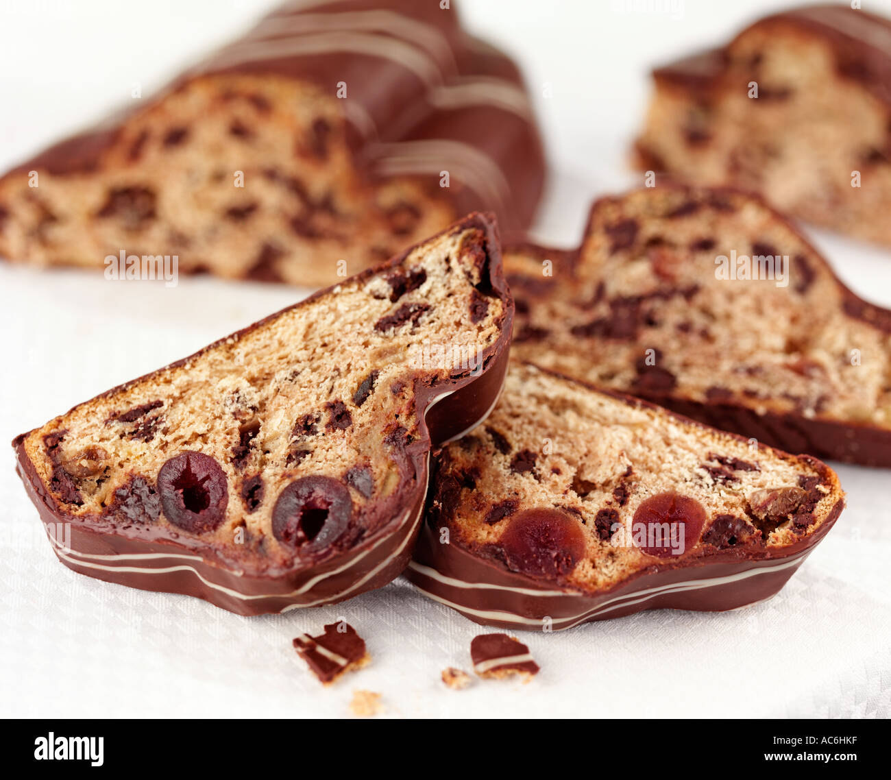 CHOCOLATE STOLLEN CAKE Stock Photo - Alamy