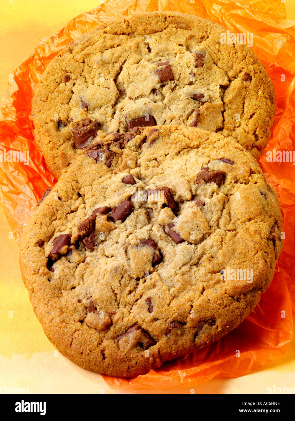 TWO CHOCOLATE CHIP COOKIES Stock Photo - Alamy TWO CHOCOLATE CHIP COOKIES Stock Photo - Alamy