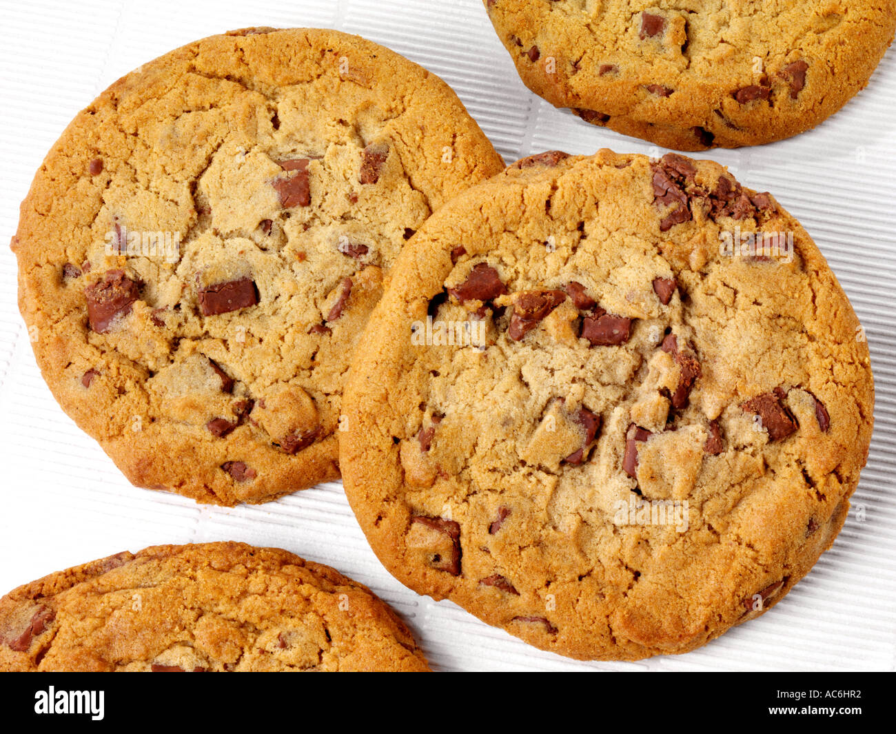 TWO CHOCOLATE CHIP COOKIES Stock Photo - Alamy