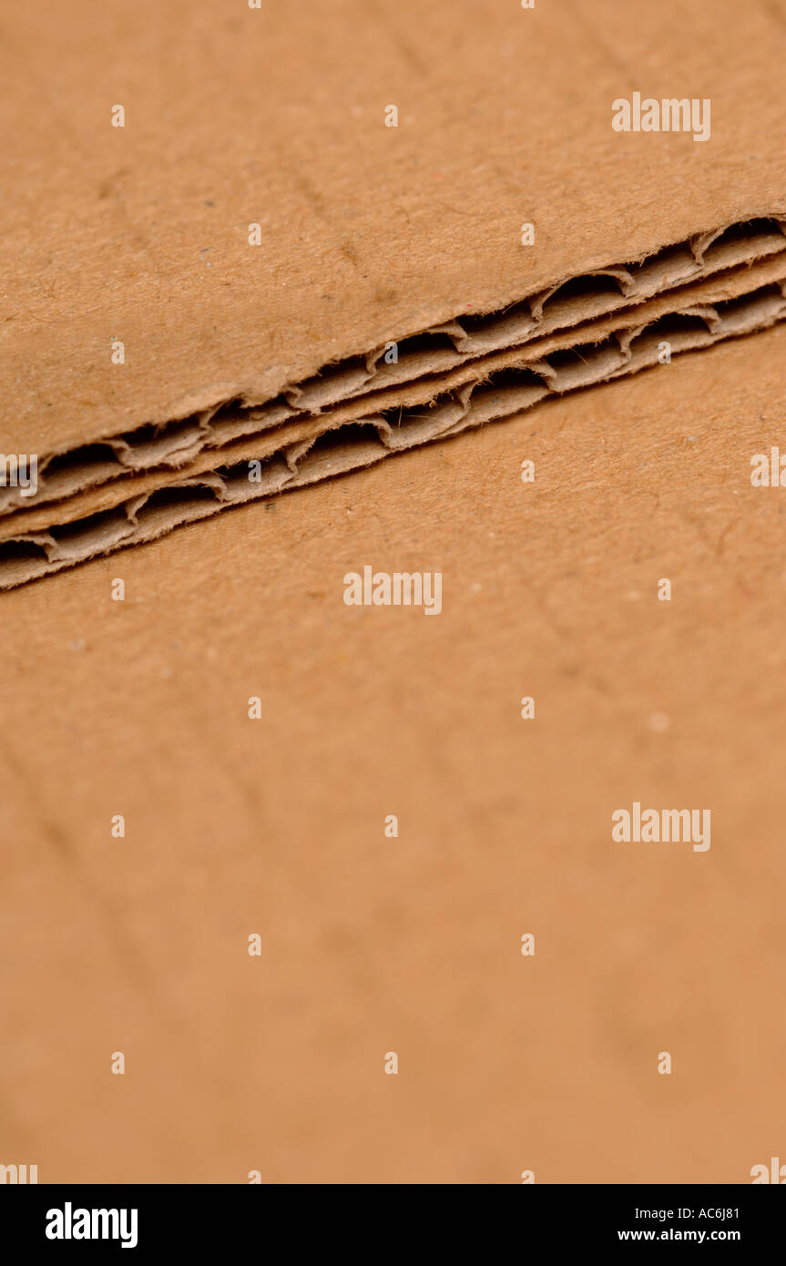 Detail of cardboard Stock Photo - Alamy
