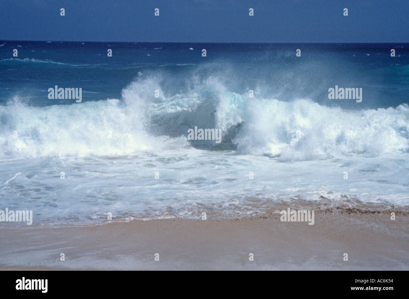 breaking wave, Oahu, HI Stock Photo - Alamy