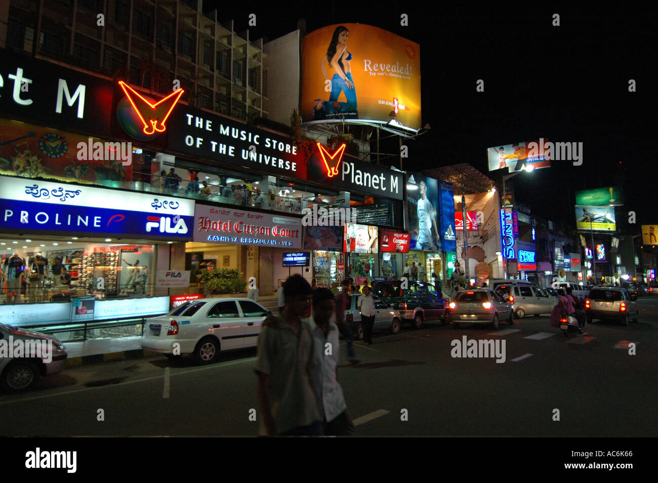Brigade Road Bangalore India Stock Photo - Alamy