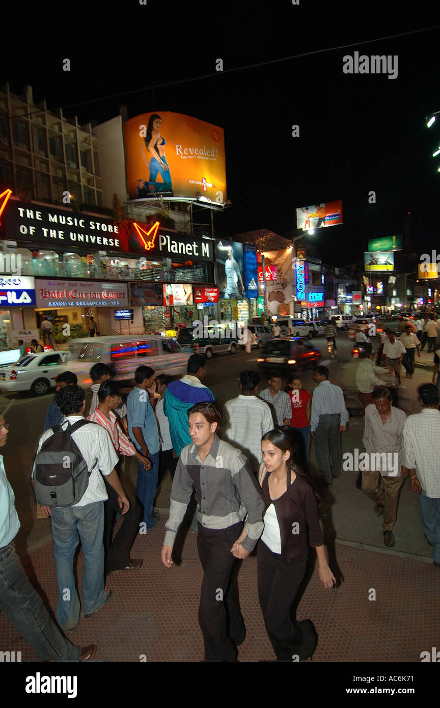 Brigade Road Bangalore India Stock Photo - Alamy