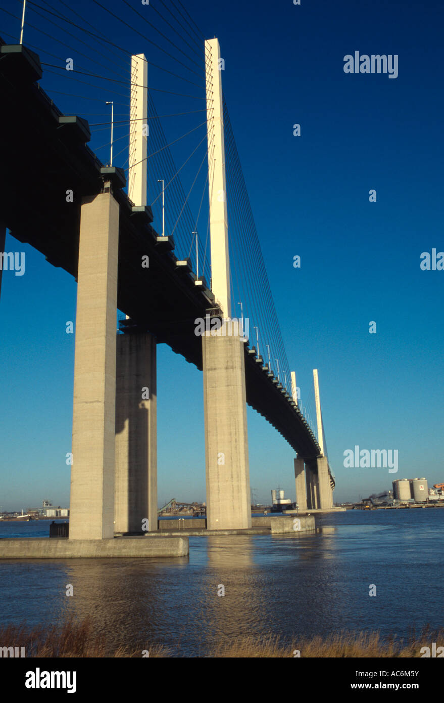 The Queen Elizabeth II Bridge dartford river thames M25 crossing london ...
