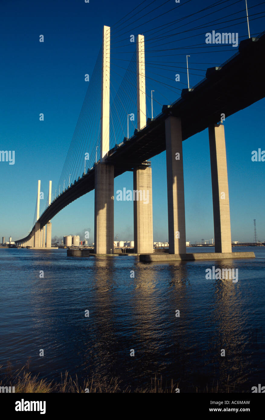 The Queen Elizabeth II Bridge dartford river thames M25 crossing london ...
