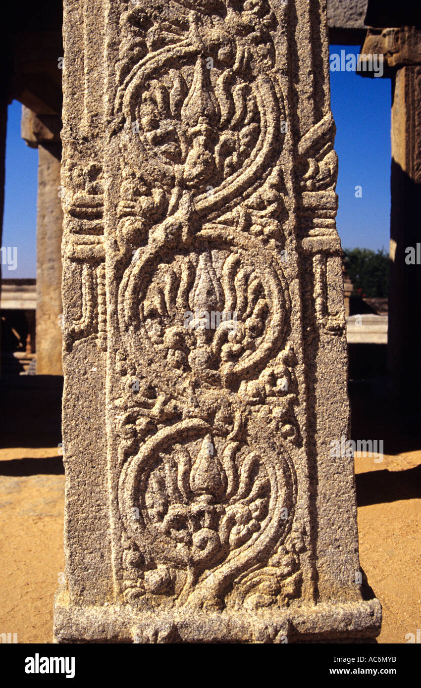 STONE CARVINGS IN LEPAKSHI TEMPLE ANDHRA PRADESH Stock Photo - Alamy