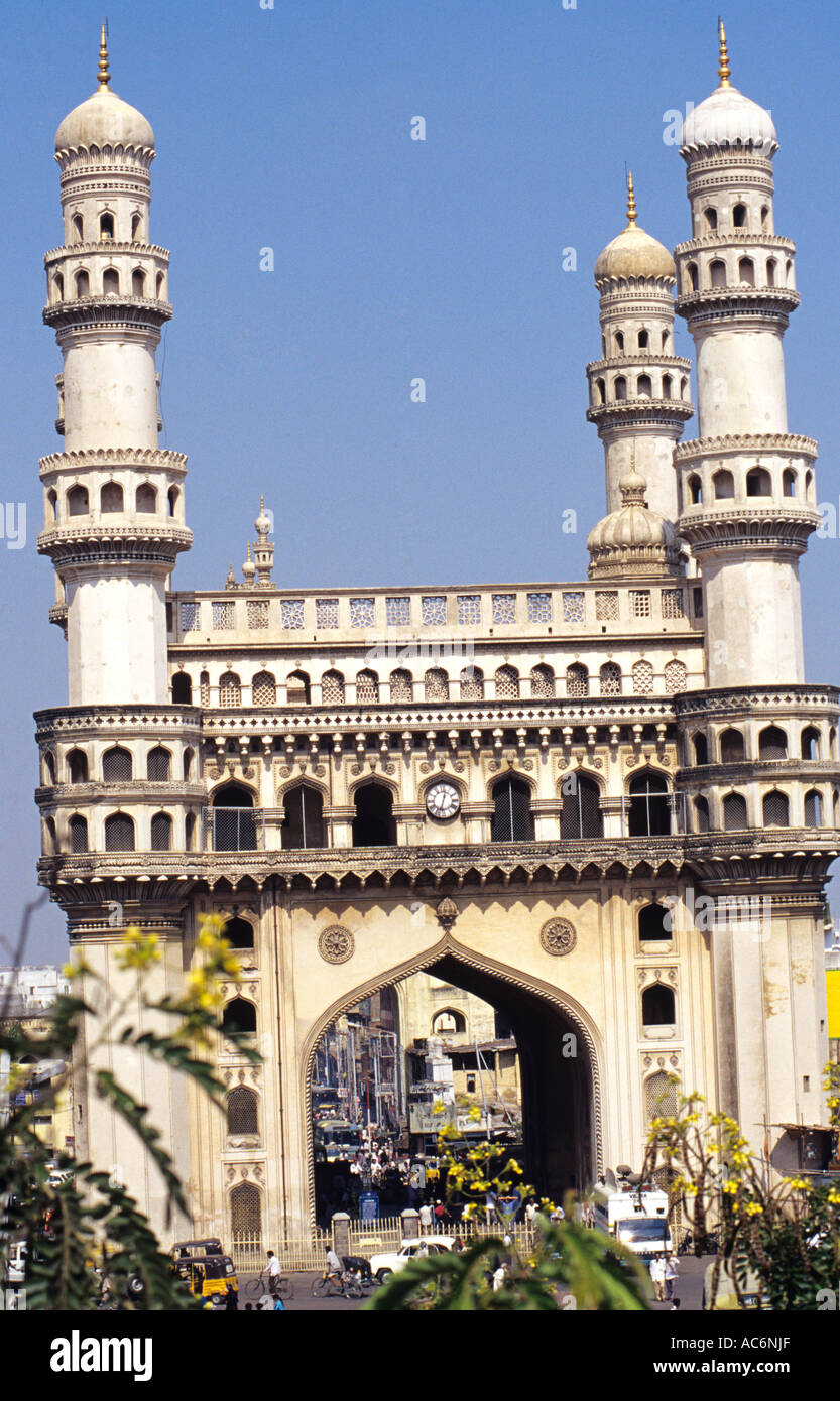 A VIEW OF CHARMINAR FROM MECCA MASJID ANDHRA PRADESH Stock Photo - Alamy