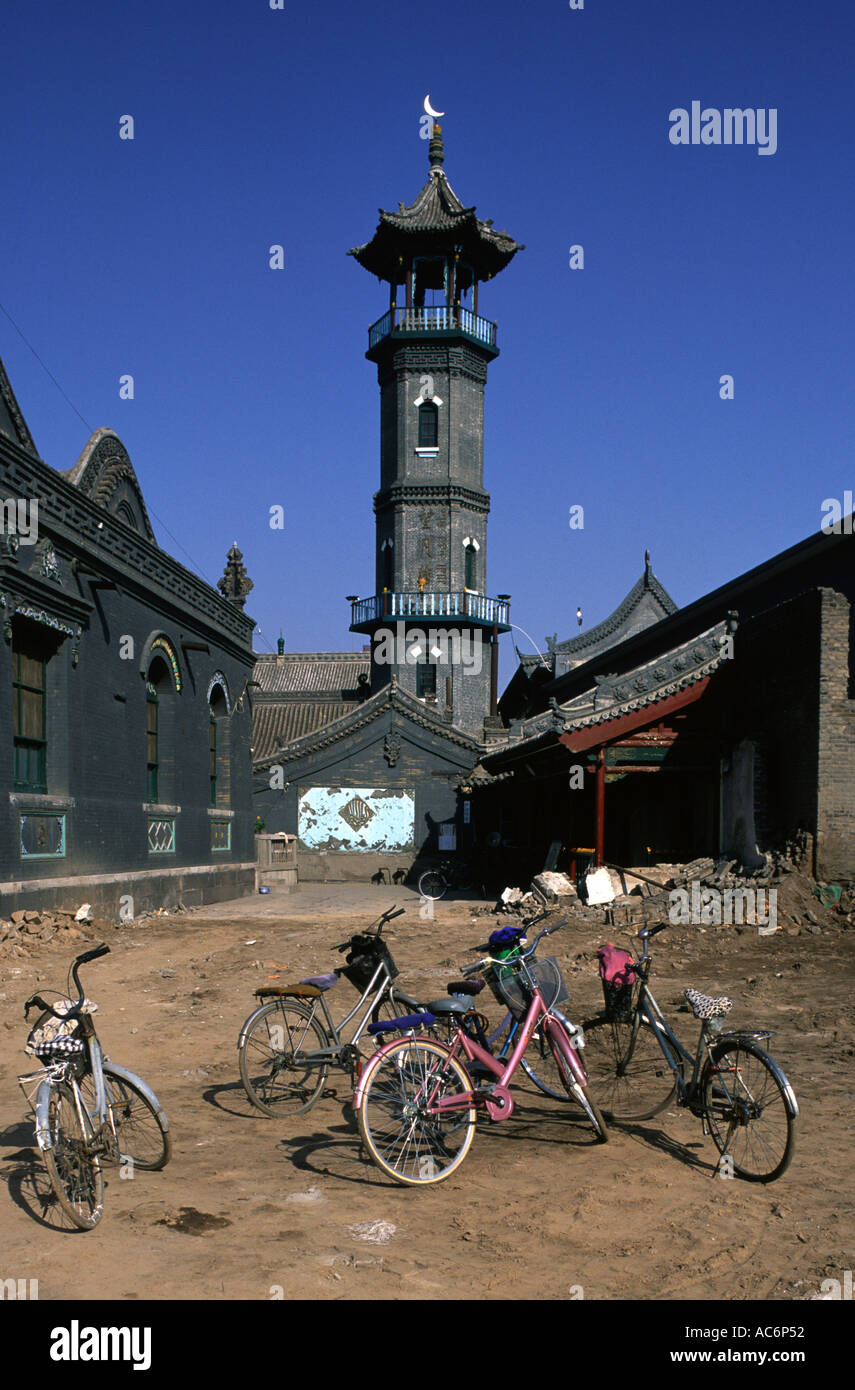 The Great Mosque of Hohhot built with black bricks founded during reign ...