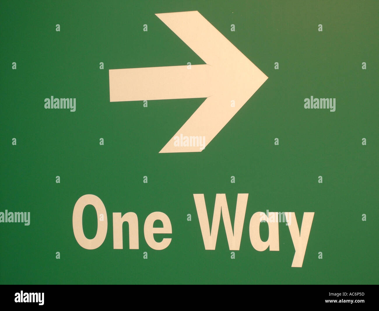 AJD42881, road sign, One Way Stock Photo - Alamy