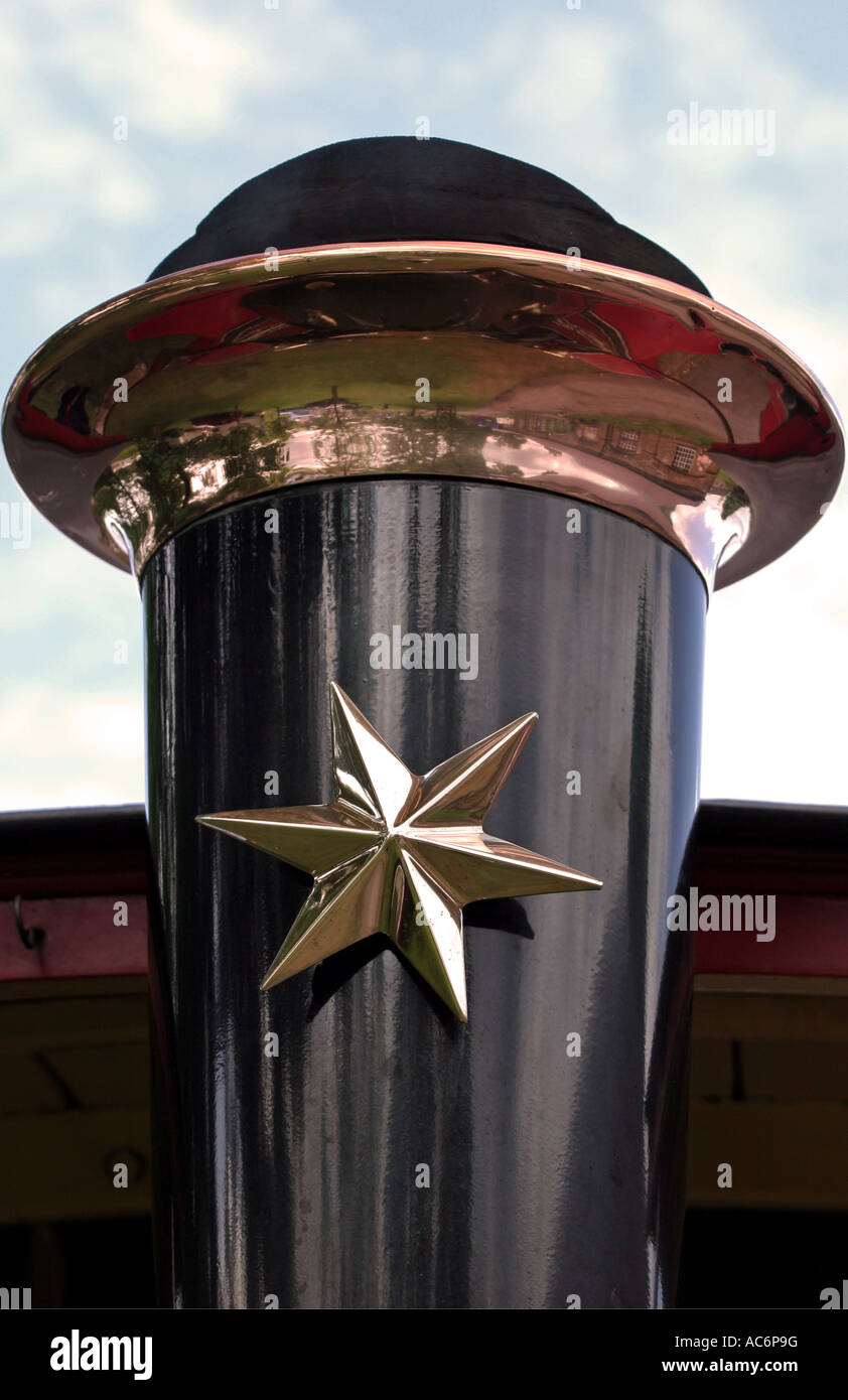 Steam engine chimney,Essex,England,UK Stock Photo - Alamy