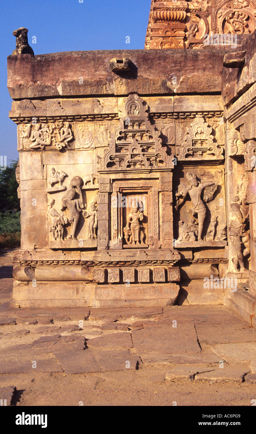 CARVING OF INDRA ON THE WALL OF SWARGABRAHMA TEMPLE ALAMPUR ANDHRA ...