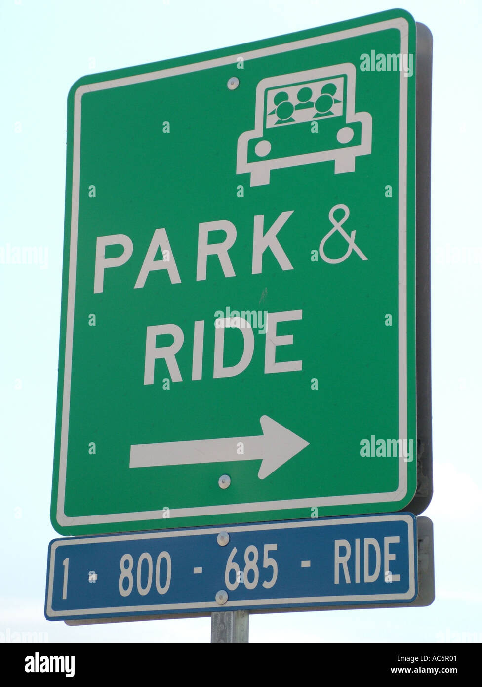 AJD42931, road sign, Park and Ride sign Stock Photo - Alamy