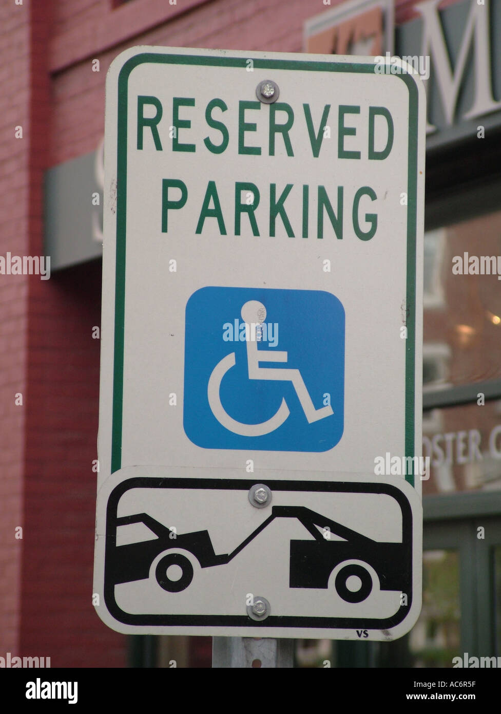 AJD42991, parking sign, Reserved Parking, Handicap Parking Only, tow ...