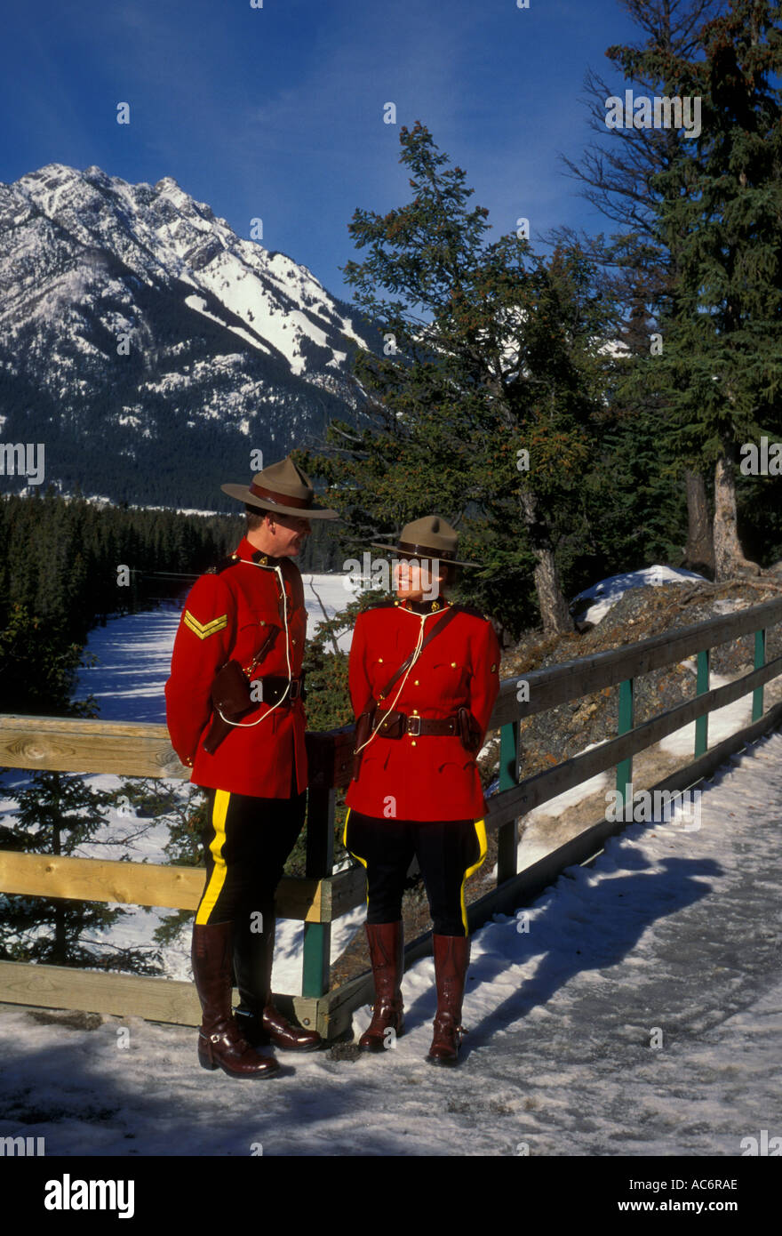 adult man and woman male and female Royal Canadian Mounted Police RCMP ...