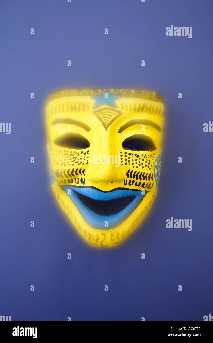 Painted wooden mask dance tourism hi-res stock photography and images ...