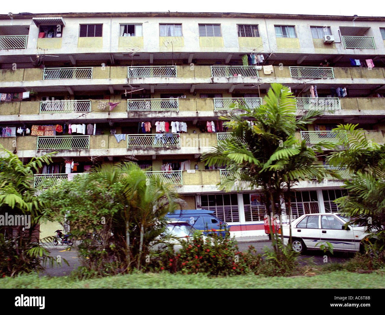 POVERTY STRICKEN HOUSING ESTATE PENANG ISLAND MALAYSIA BAPN631 Stock ...