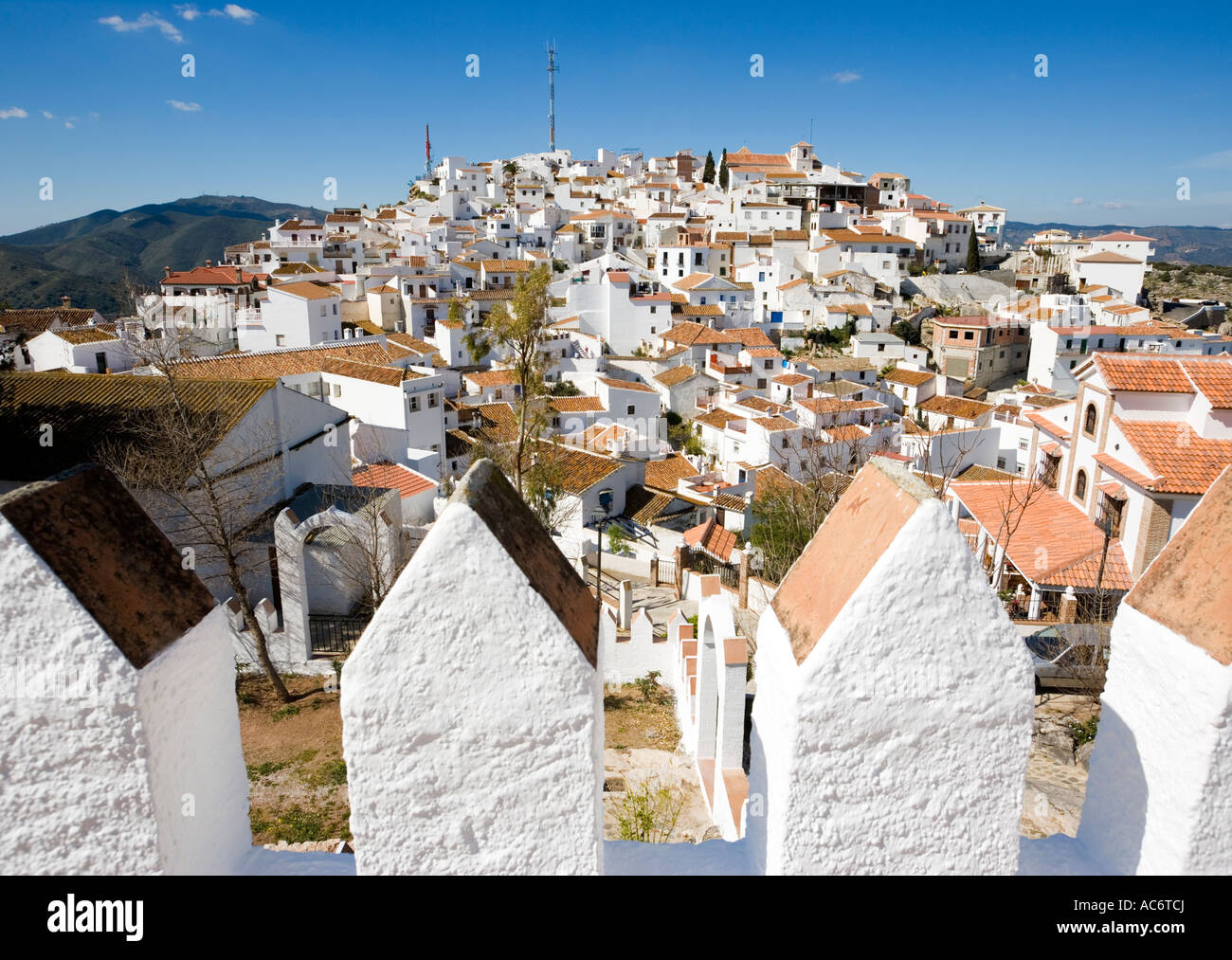 Comares Malaga Province Spain Overall view of village Stock Photo - Alamy