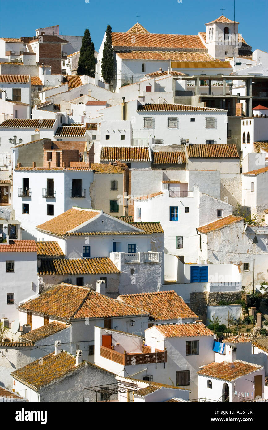 Comares Malaga Province Spain Rooftop views Stock Photo - Alamy