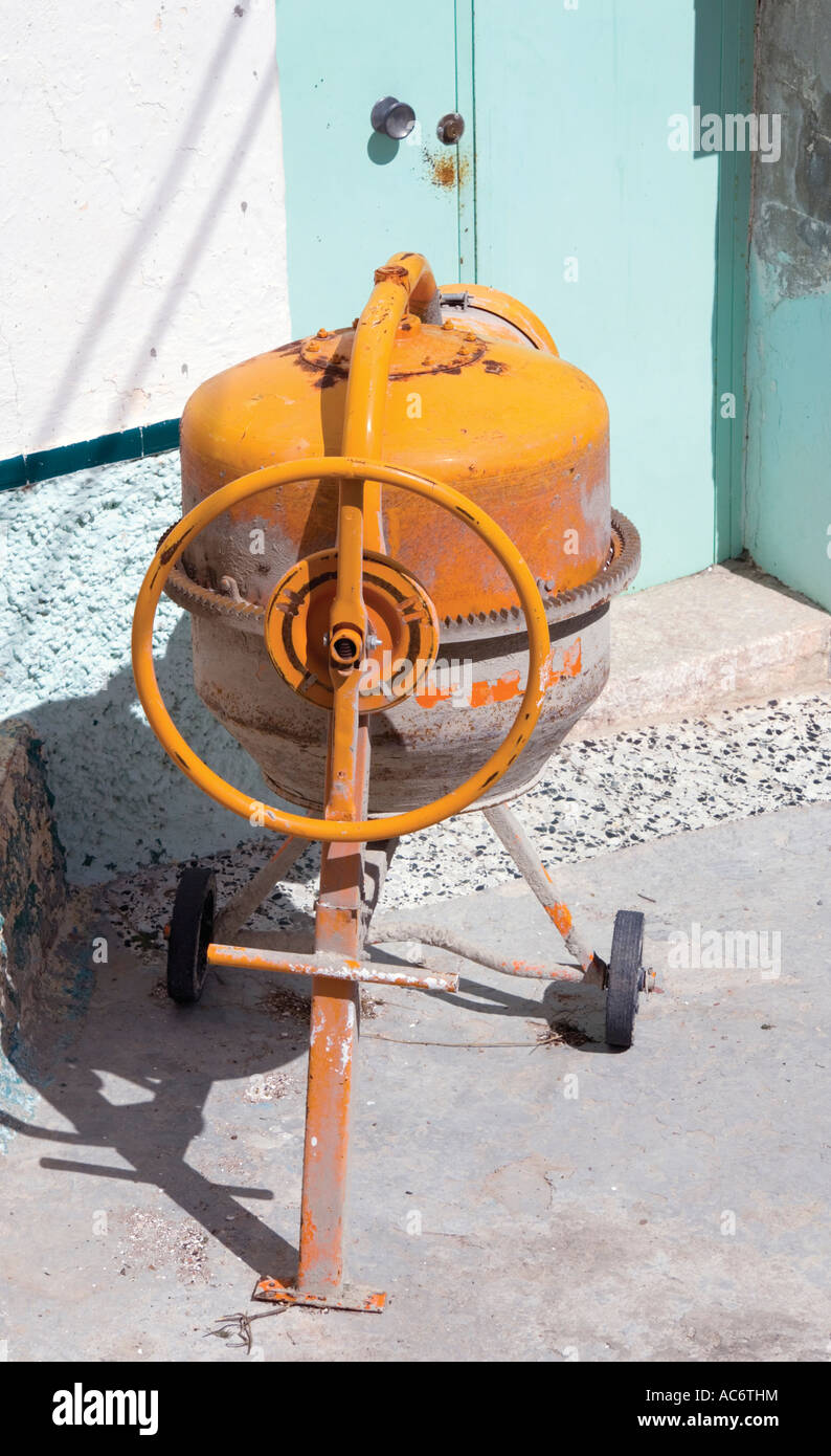 Cement mixing machine Stock Photo - Alamy