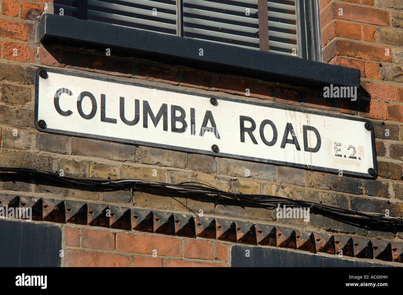 Columbia Road sign Stock Photo - Alamy