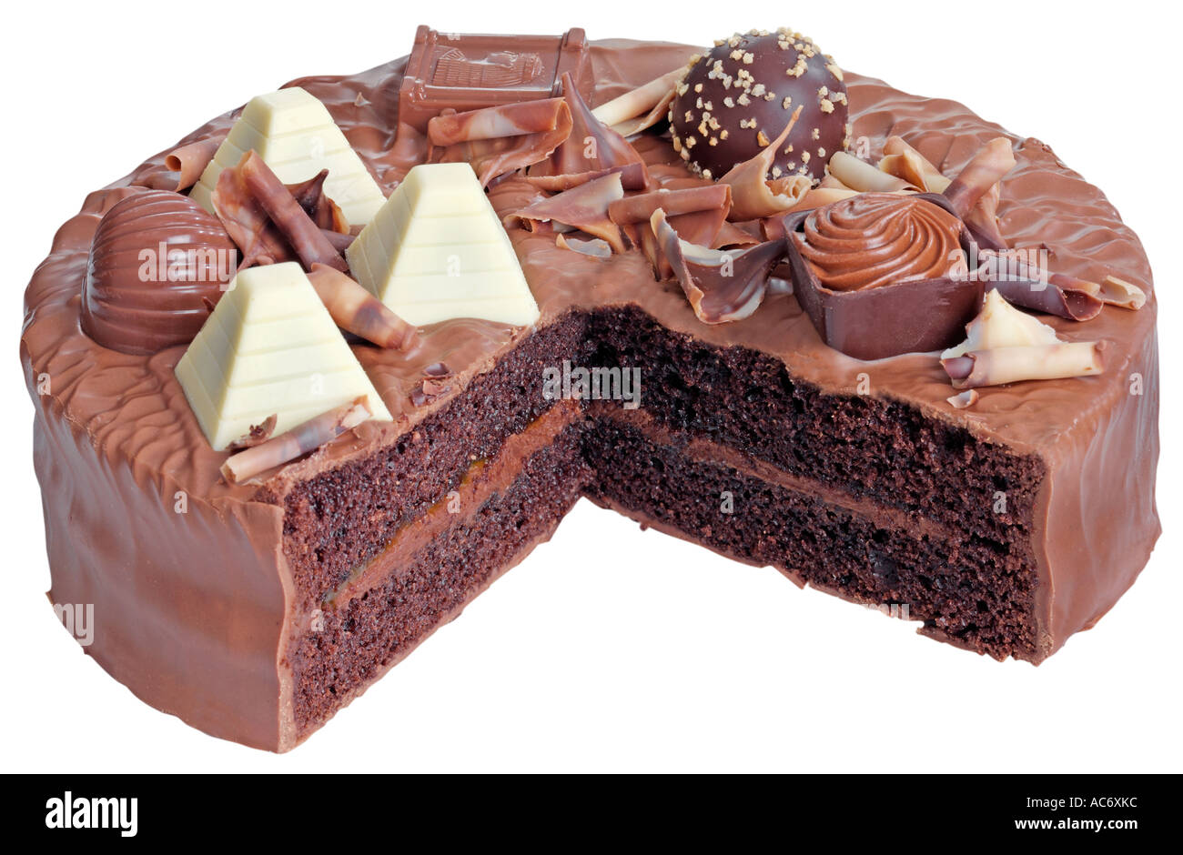 CHOCOLATE CAKE CUT OUT Stock Photo - Alamy