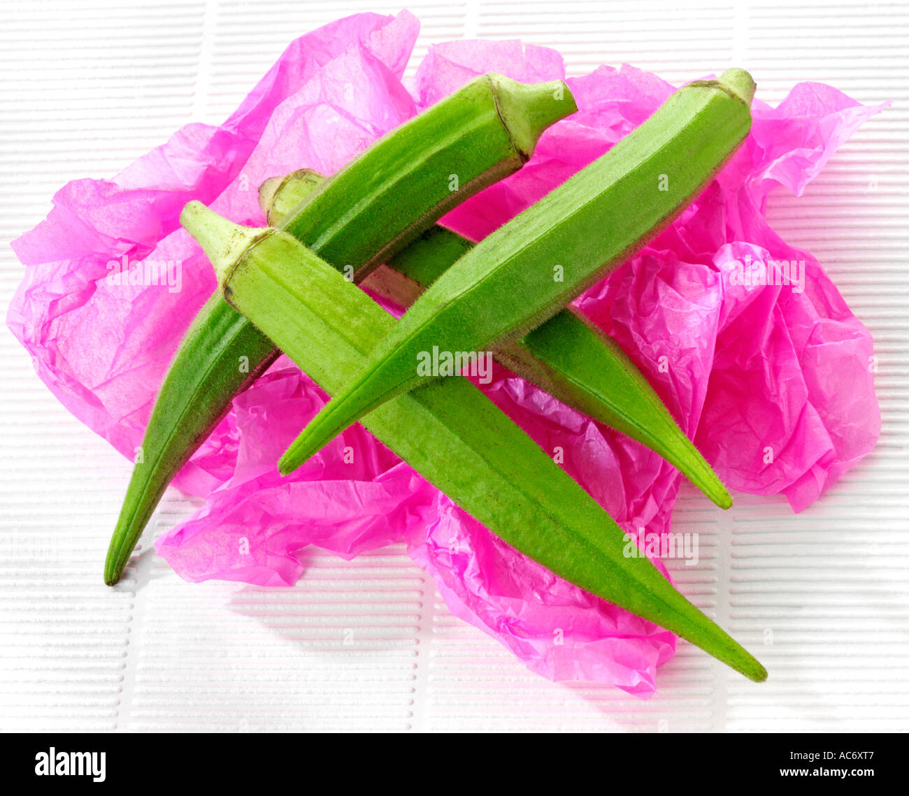 Pink okra pod hi-res stock photography and images - Alamy