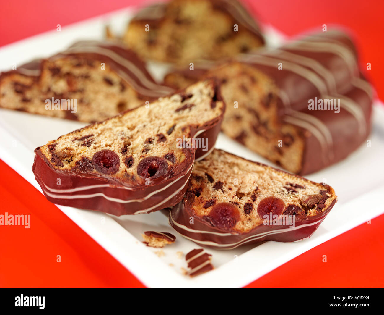 CHOCOLATE STOLLEN CAKE Stock Photo - Alamy