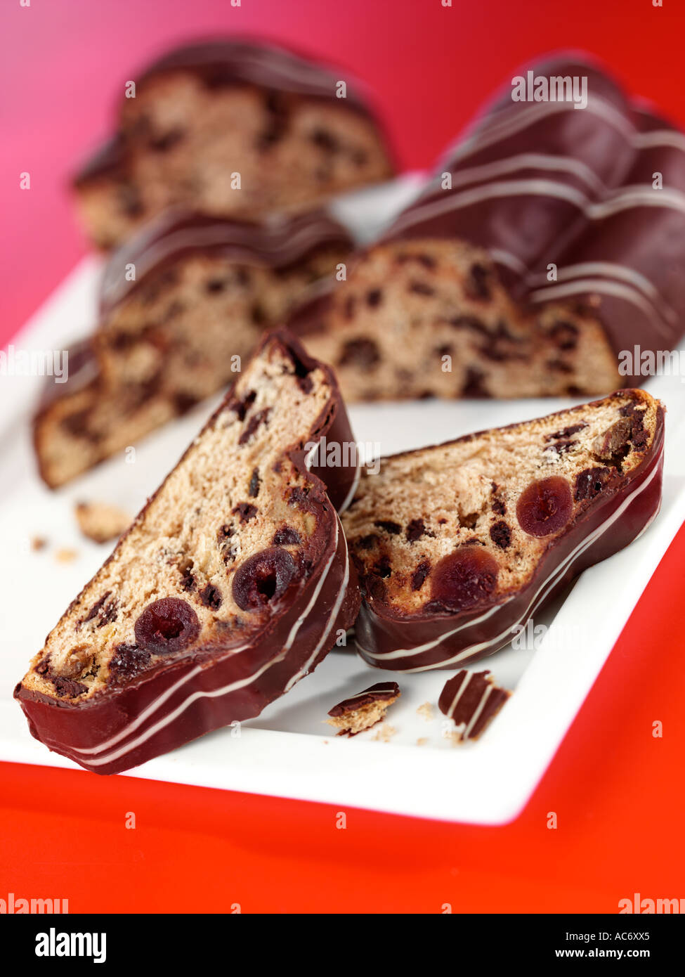CHOCOLATE STOLLEN CAKE Stock Photo - Alamy