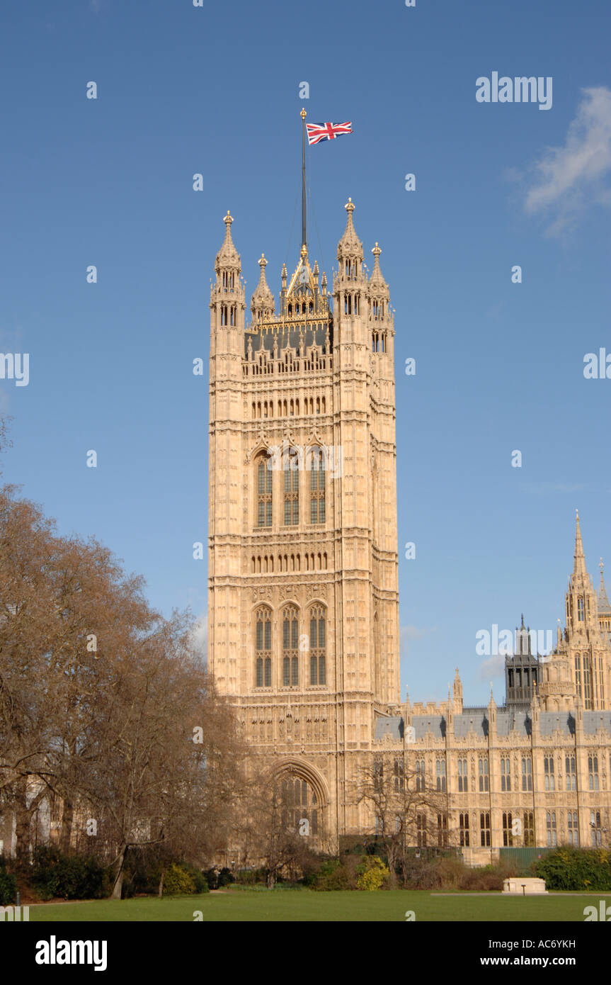 Victoria Tower Palace of Westminster House of Lords Stock Photo - Alamy