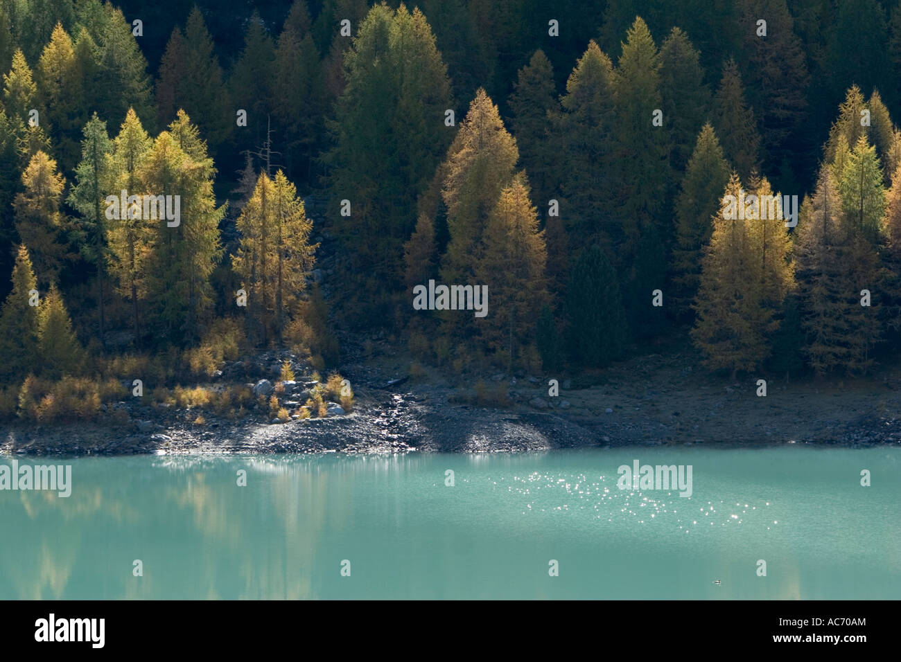 Gioveretto lake, Martell valley, Alto Adige, Italy Stock Photo - Alamy