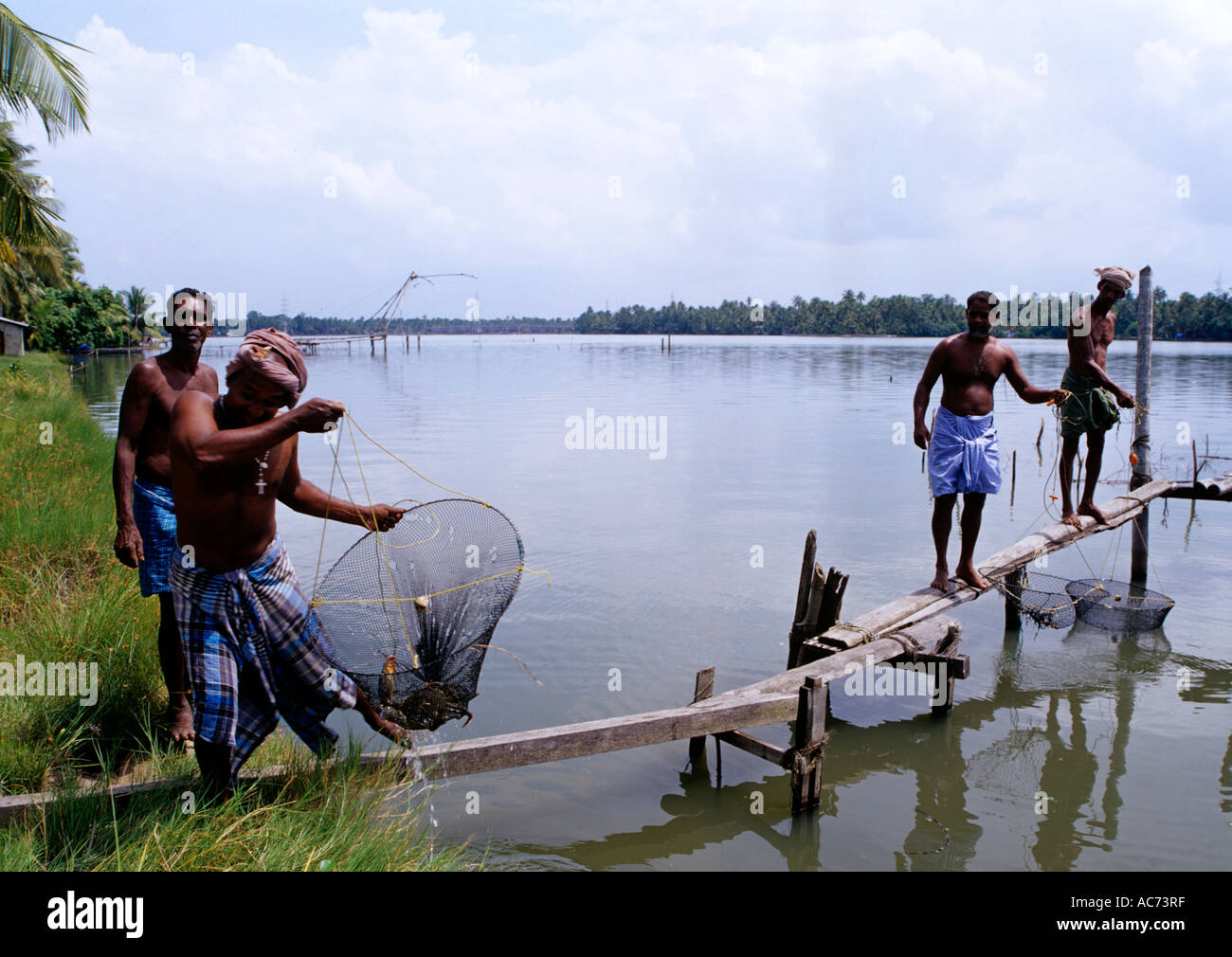 CRAB FISHING, KUMBALANGHI, KOCHI Stock Photo - Alamy