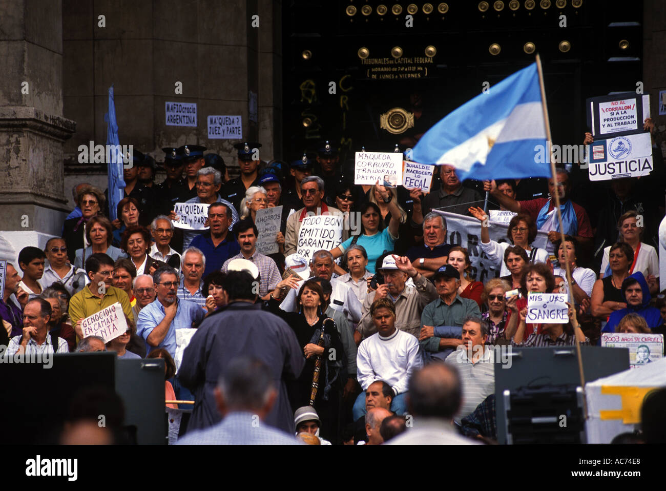 PROTEST against a corrupt government official takes place on PLAZA ...