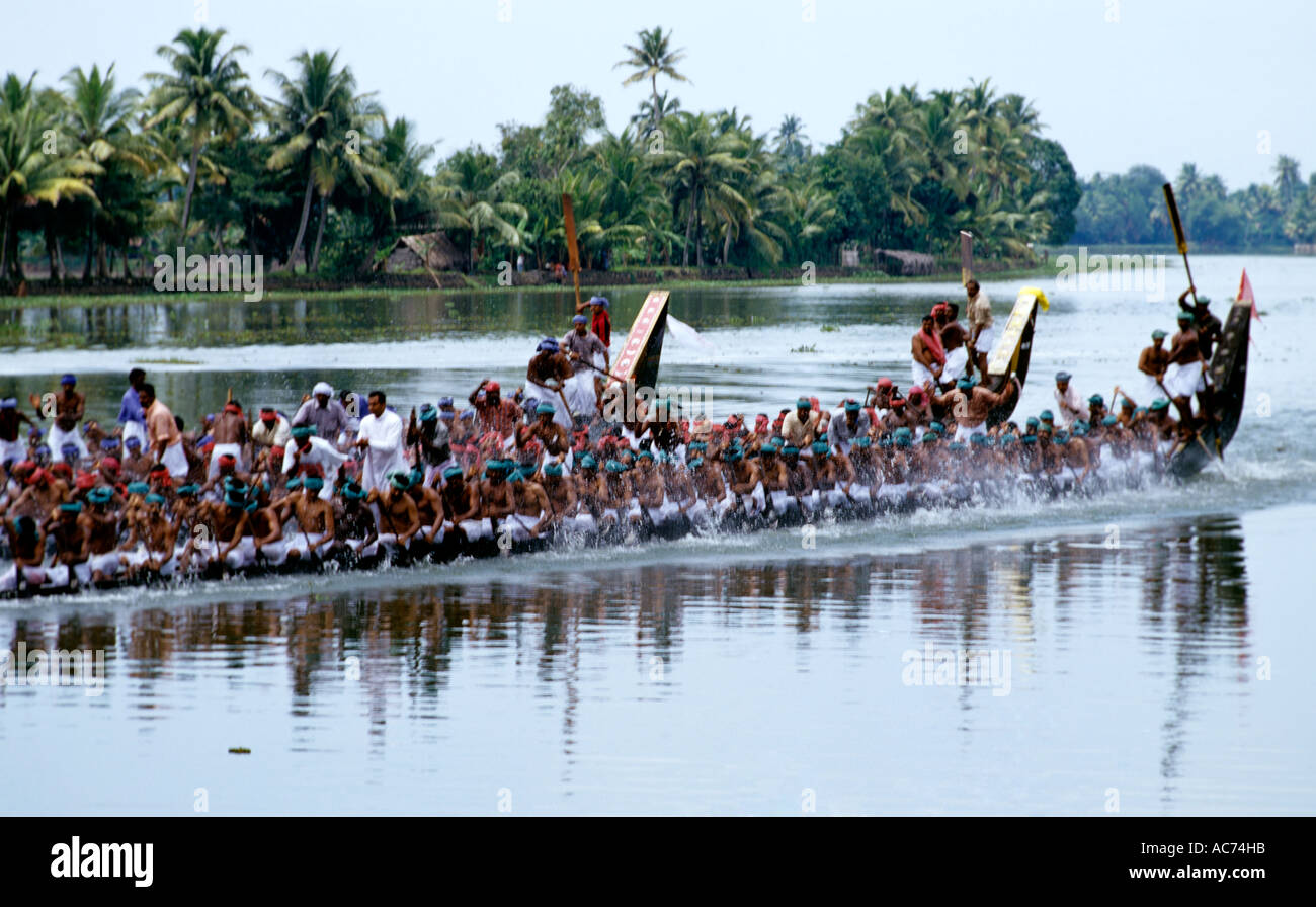 SNAKE BOAT RACE OF KUTTANAD, ALAPPUZHA Stock Photo - Alamy