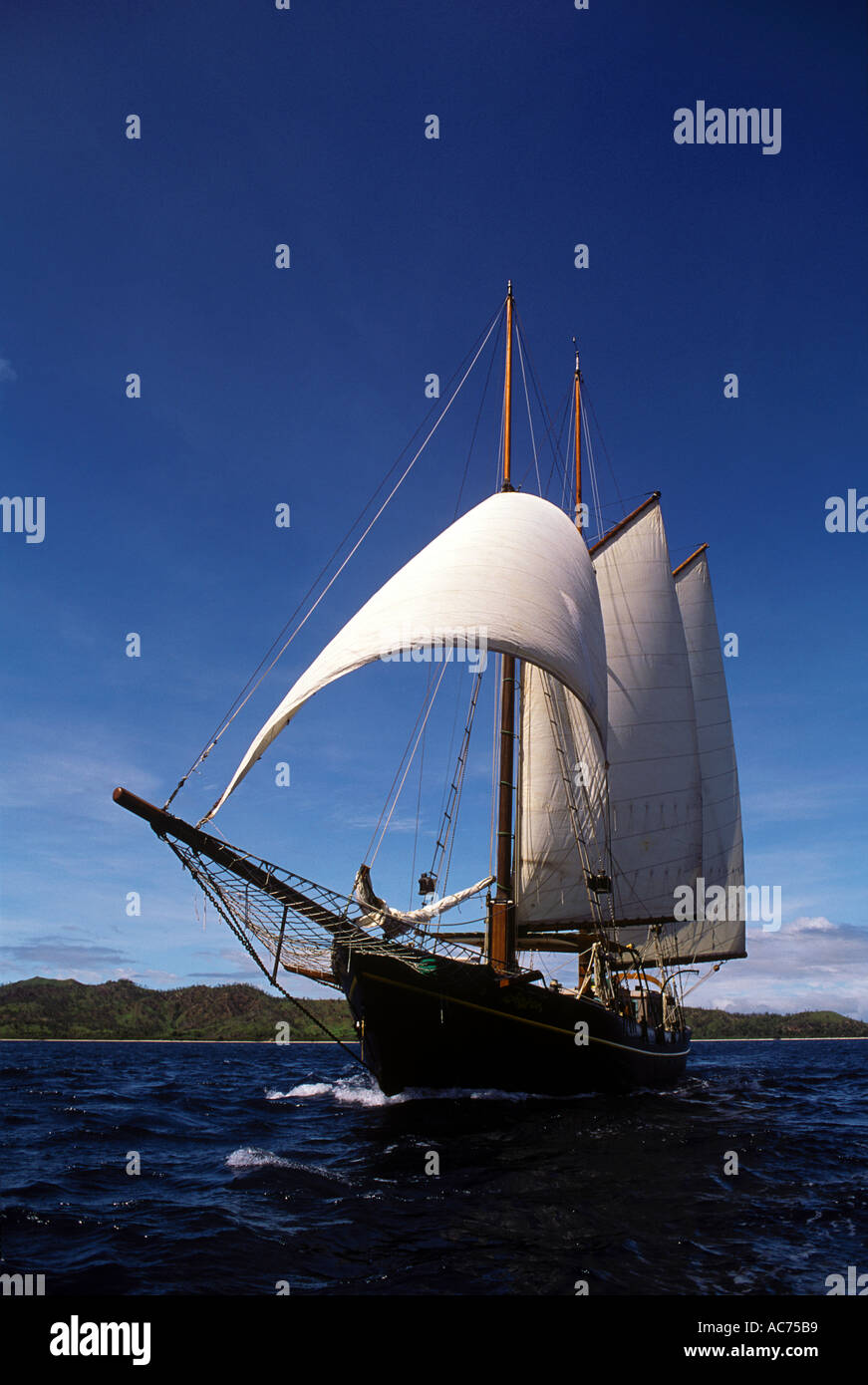 The French double masted schooner LA VIOLANTE built in the 1920 s sails ...