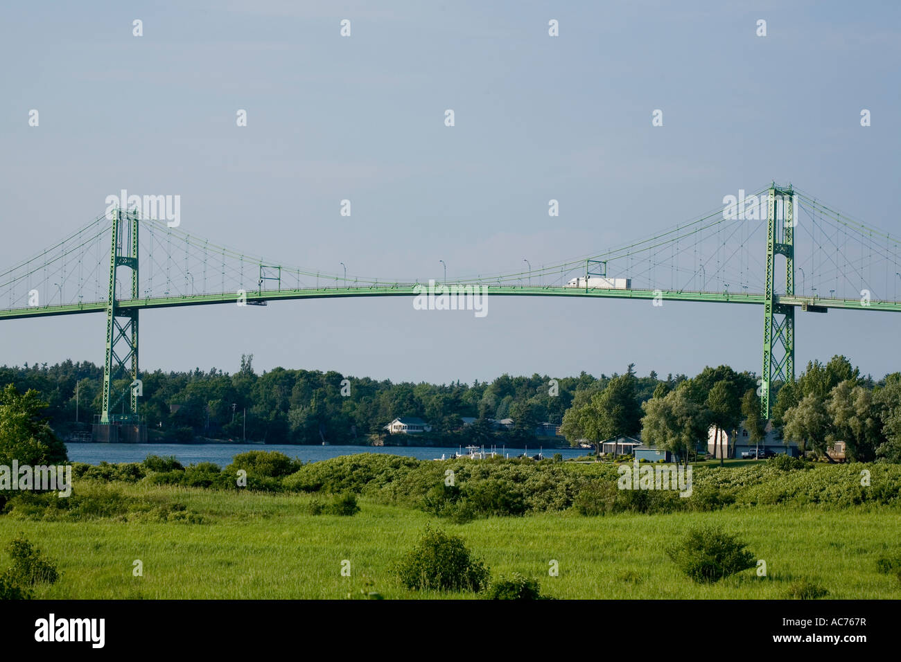 Thousand Islands International Bridge crosses St Lawrence Seaway into ...