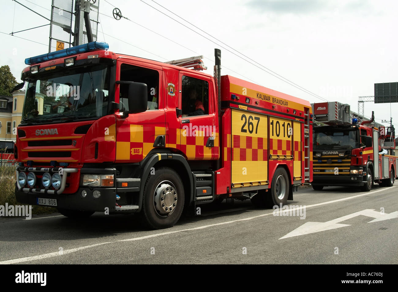 scania, swedish, fire, engine, truck, wagon, rescue, emergancy ...