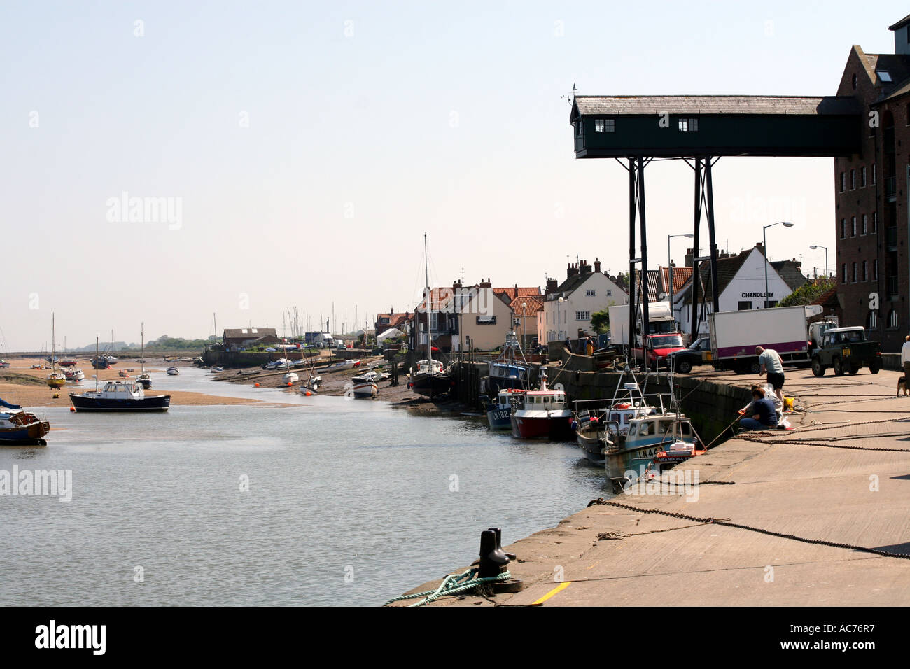 THE QUAY AT WELLS-NEXT-THE-SEA. NORTH NORFOLK ENGLAND UK EUROPE Stock ...