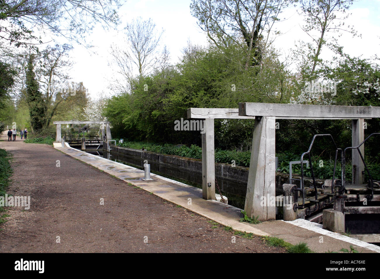 FLATFORD LOCK. FLATFORD. SUFFOLK. ENGLAND UK EUROPE Stock Photo - Alamy