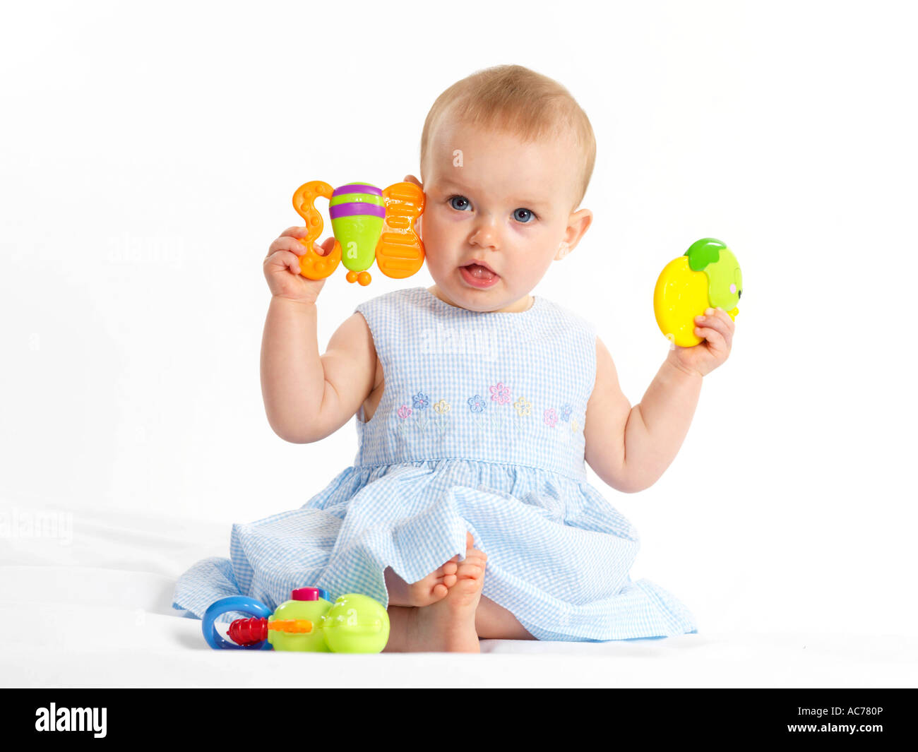 Baby Playing with Toys Model Released Stock Photo - Alamy