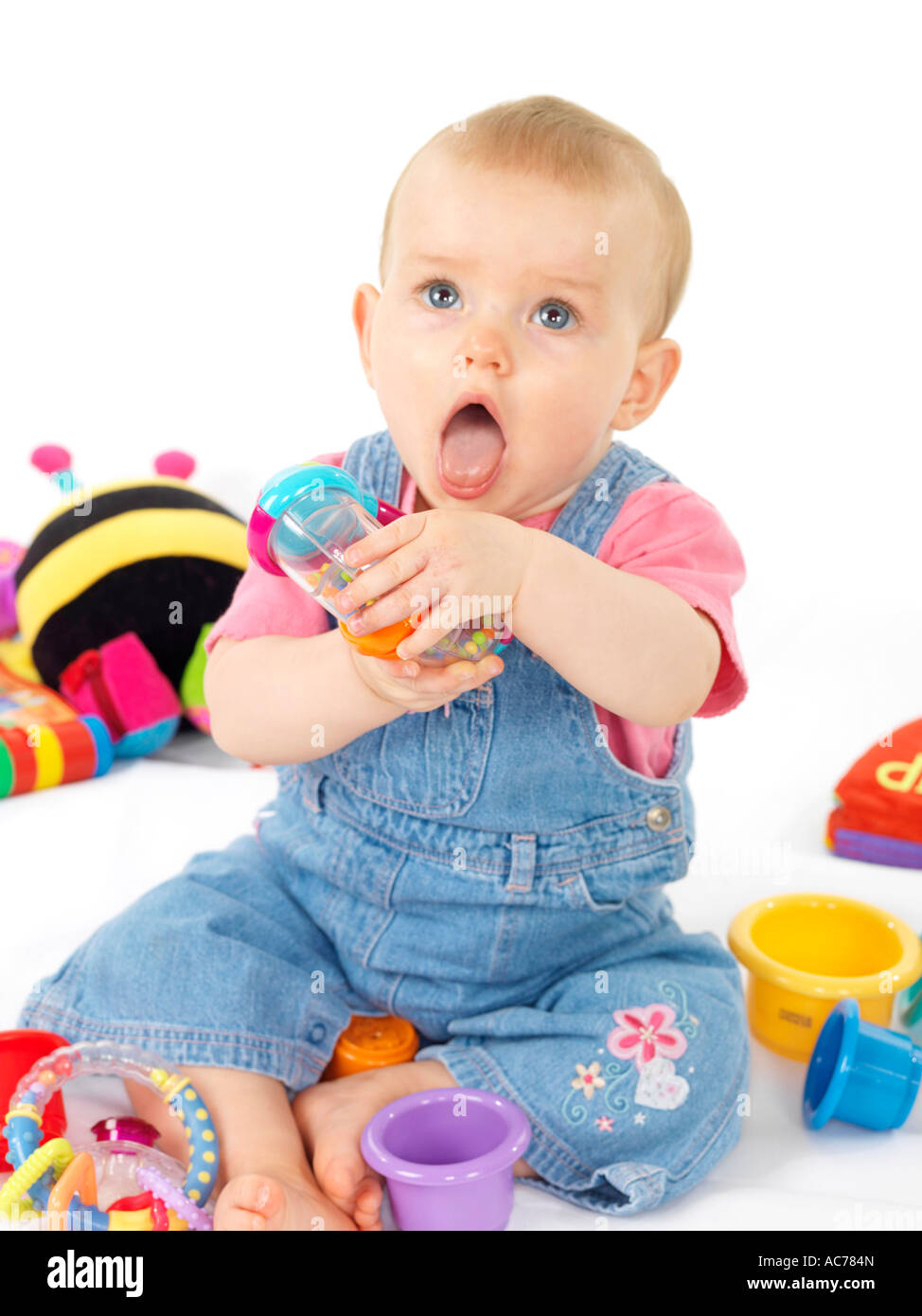Baby Playing With Toys Model Released Stock Photo - Alamy