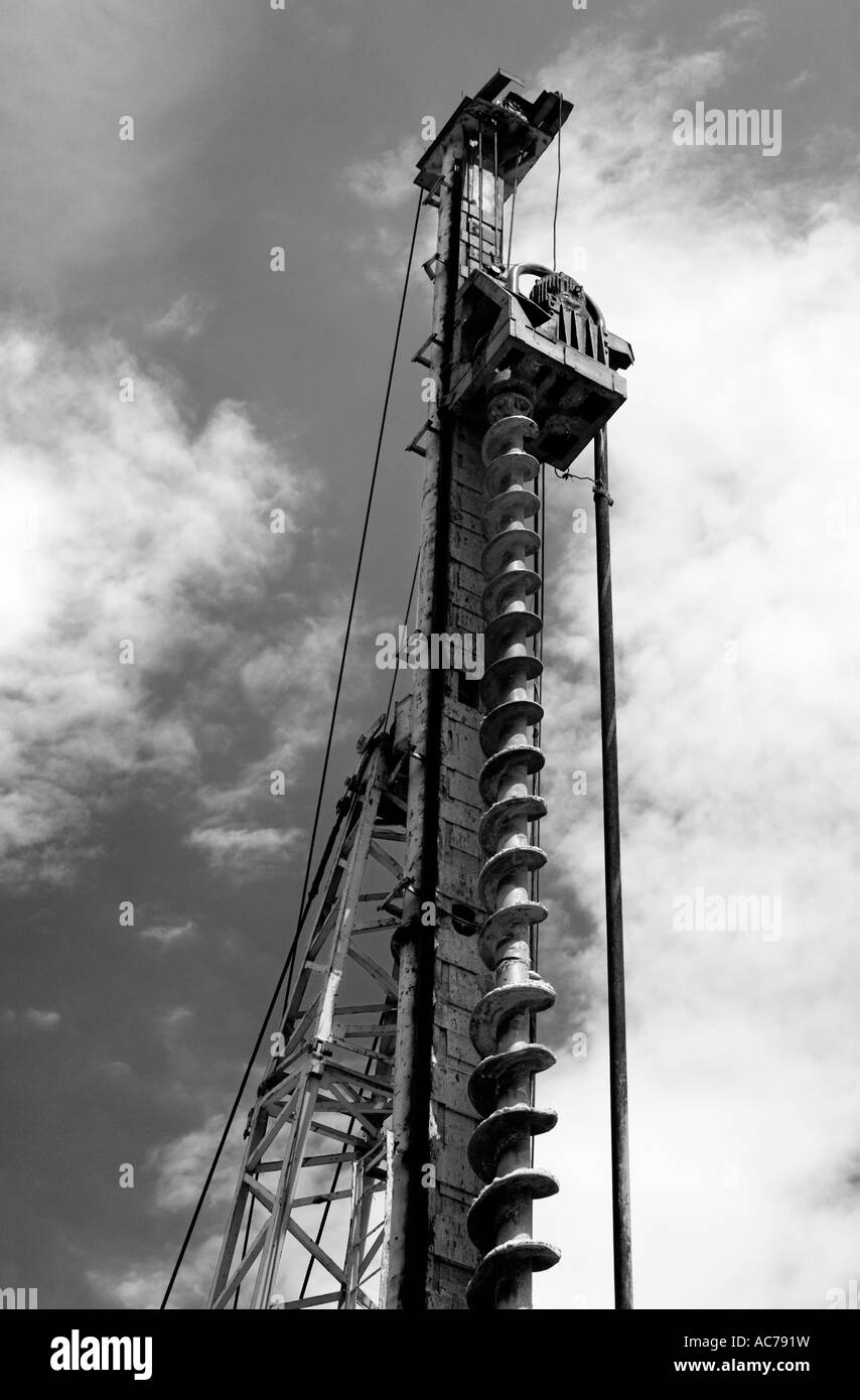 Auger machinery Black and White Stock Photos & Images - Alamy