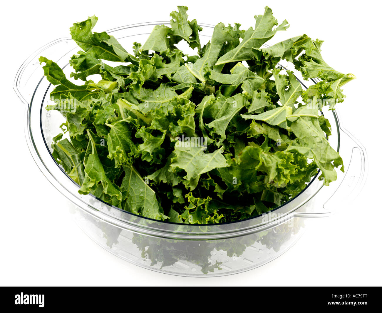 Steamed Curly Kale Stock Photo - Alamy