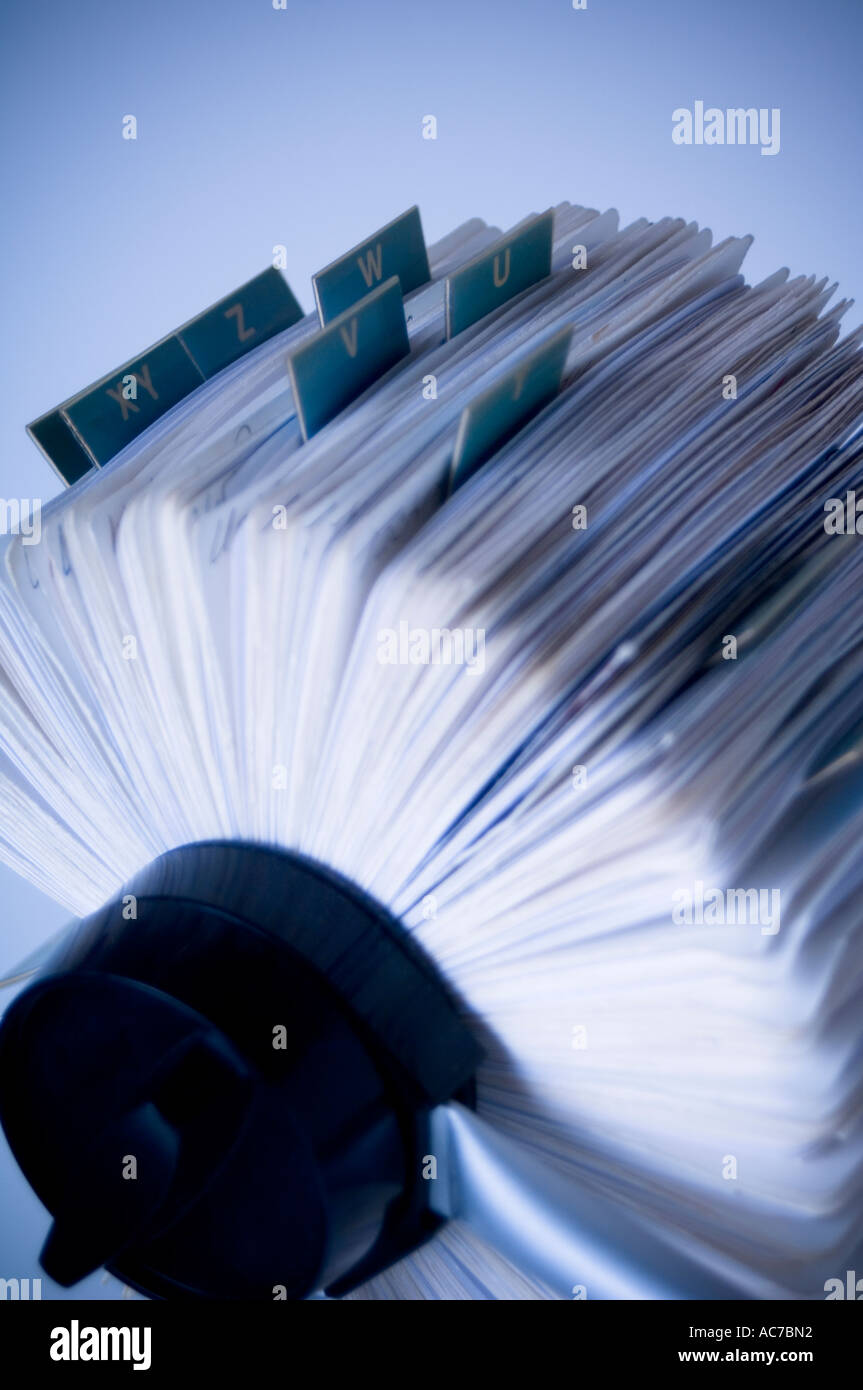 Business card file Stock Photo - Alamy