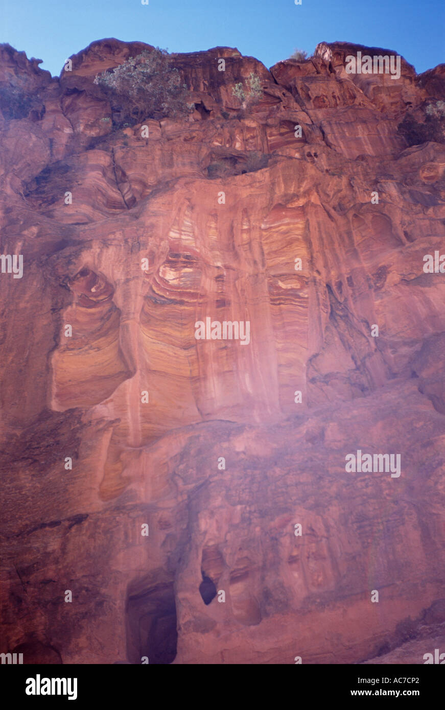 Rock face canyon wall Stock Photo - Alamy