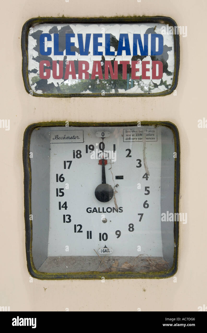 old petrol pump dial Stock Photo - Alamy