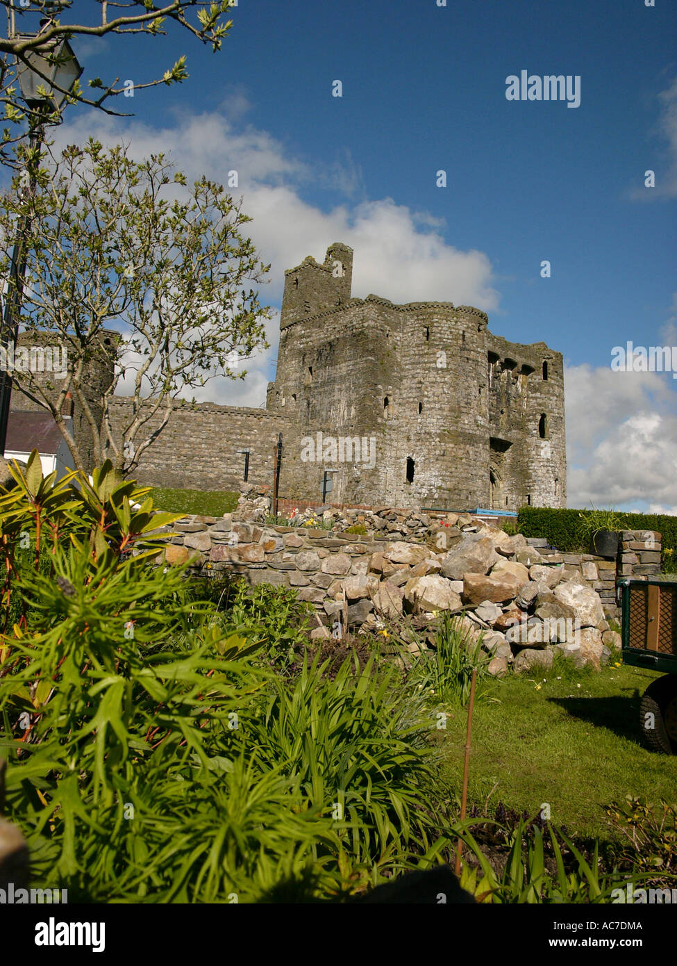 Cydweli kidwelly castle Carmarthenshire wales UK Stock Photo - Alamy