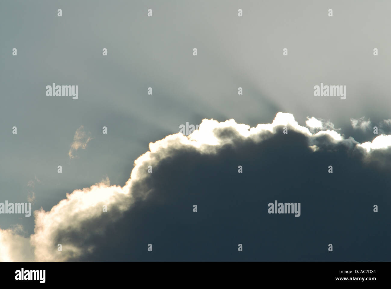 SILVER LINE OVER MONSOON CLOUD Stock Photo - Alamy