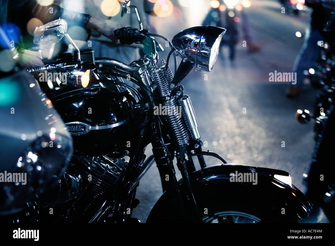 Motorbike sunset harley harley davidson hi-res stock photography and ...
