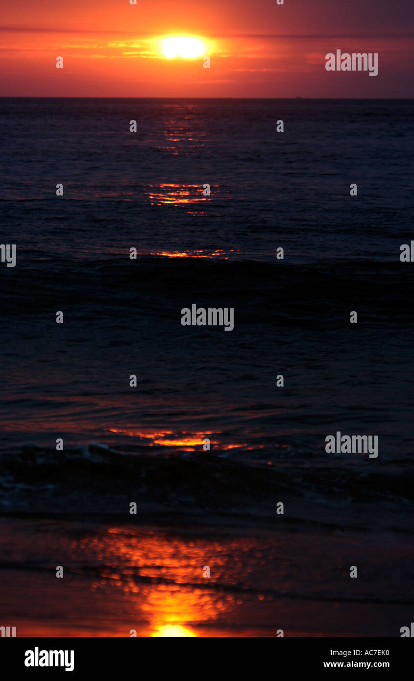 SUN SET IN CALANGUTE BEACH GOA Stock Photo - Alamy